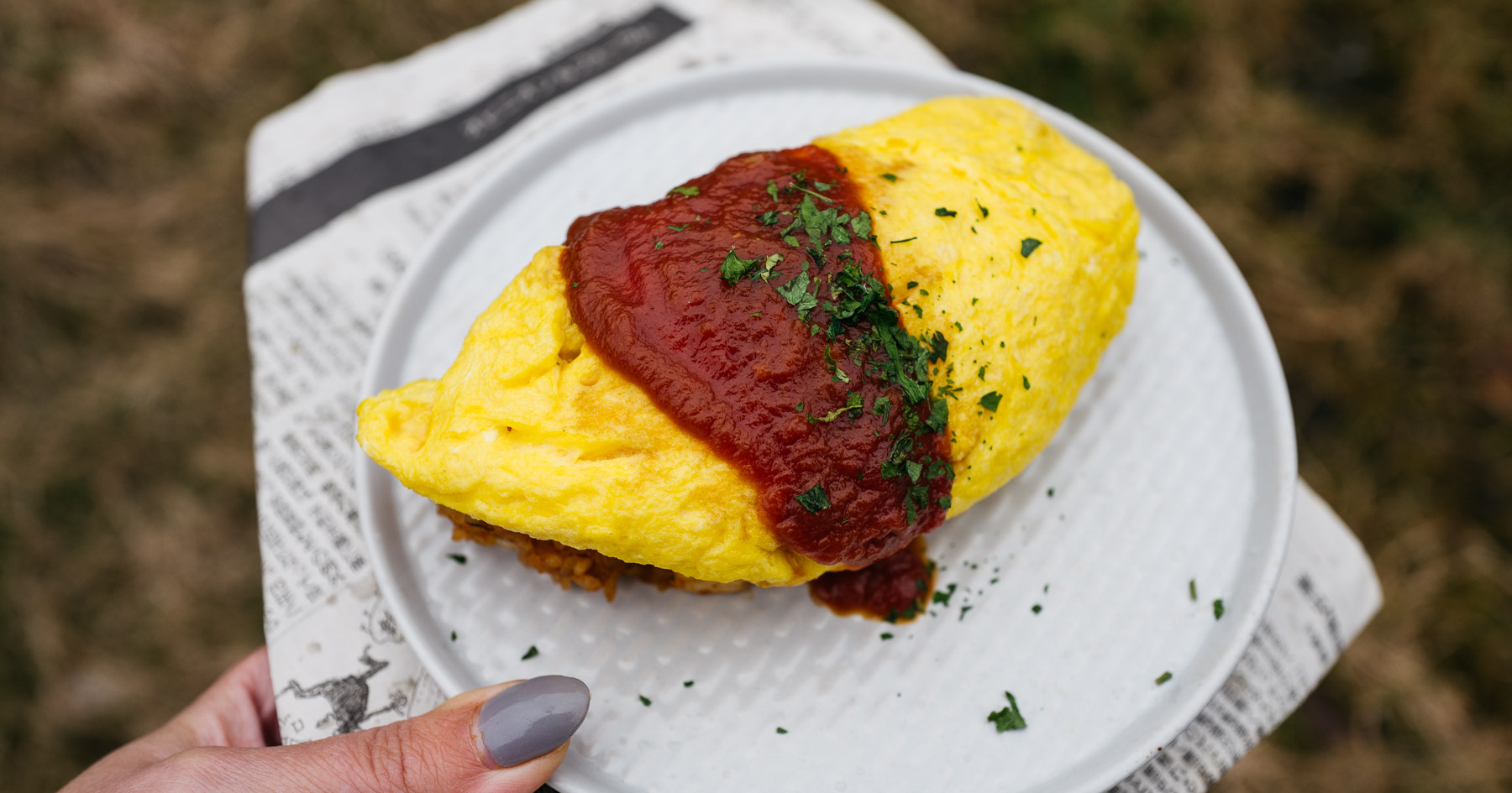 Omuraisu (japoński omlet z ryżem) - przepis | Pyza made in Poland