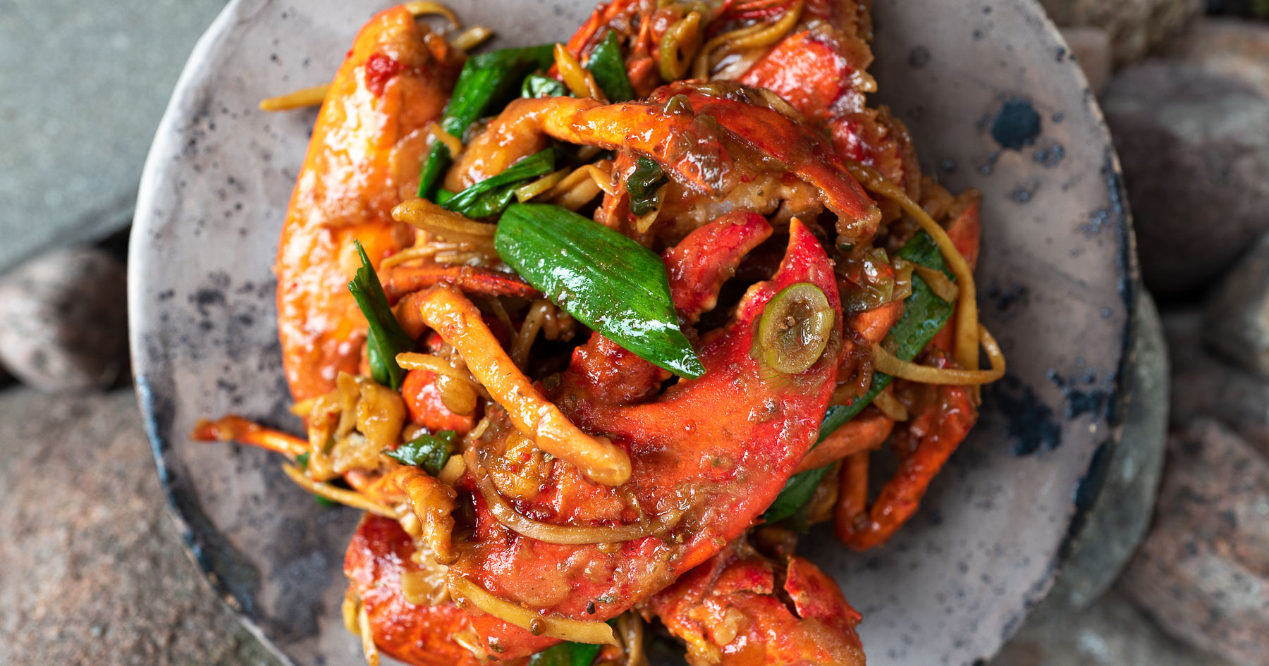 Stir fry z homara w stylu kantońskim (cong jiang longxia 蔥薑龍蝦) | Pyza ...